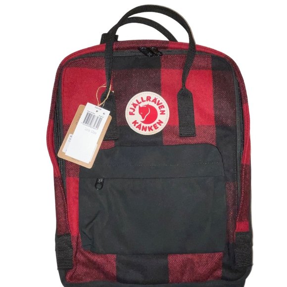 Fjallraven | Bags | Fjallraven Knken Rewool Red And Black Buffalo Plaid ...